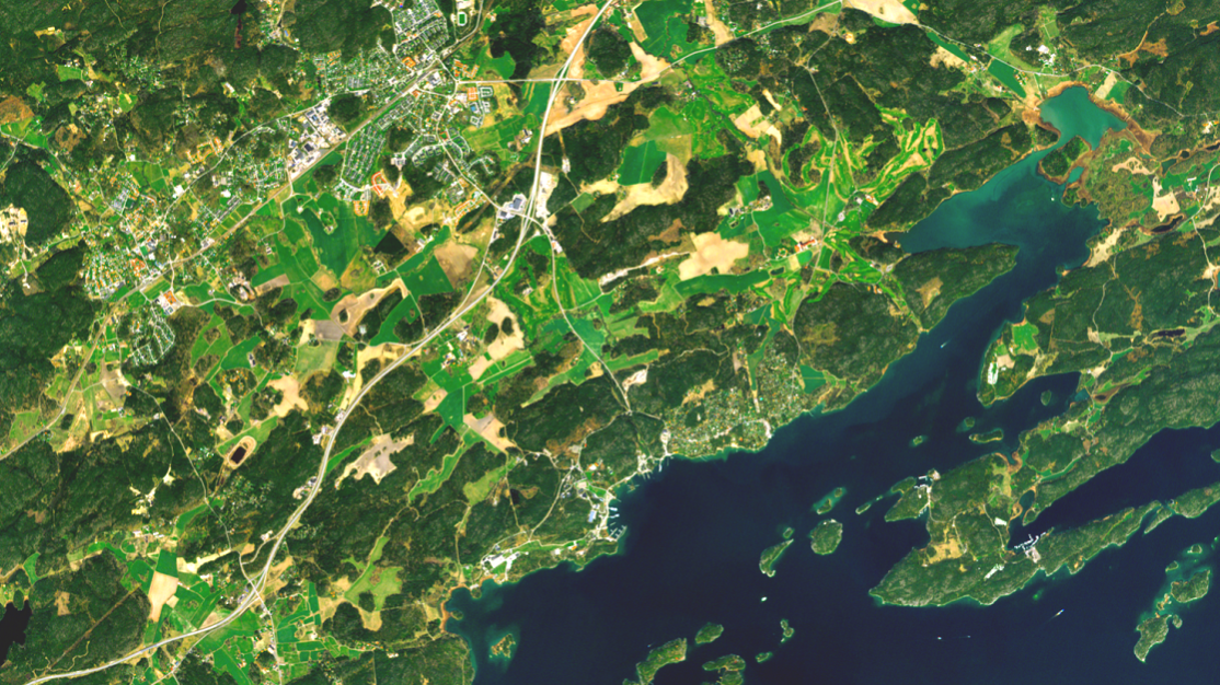 Satellitbilder i Metria Maps