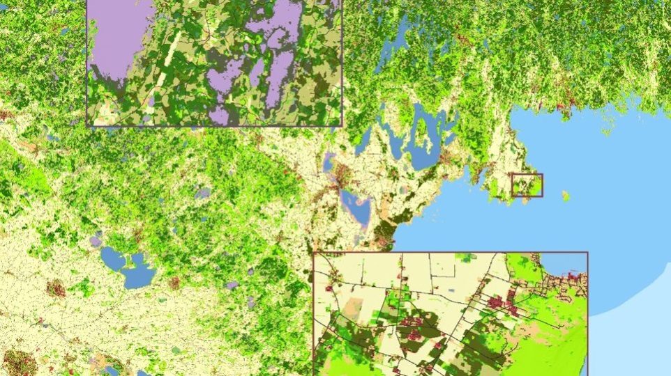 Mapping the entire Swedish land cover with satellite imagery
